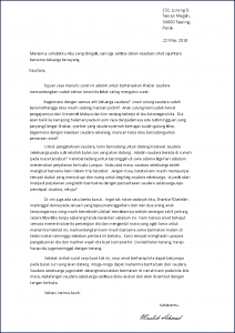 Surat Kiriman Tidak Rasmi dan Contoh – ERATUKU